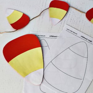 Candy Corn Template- Free Printable - Childhood Magic