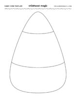 Candy Corn Template- Free Printable - Childhood Magic