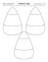 Candy Corn Template- Free Printable - Childhood Magic