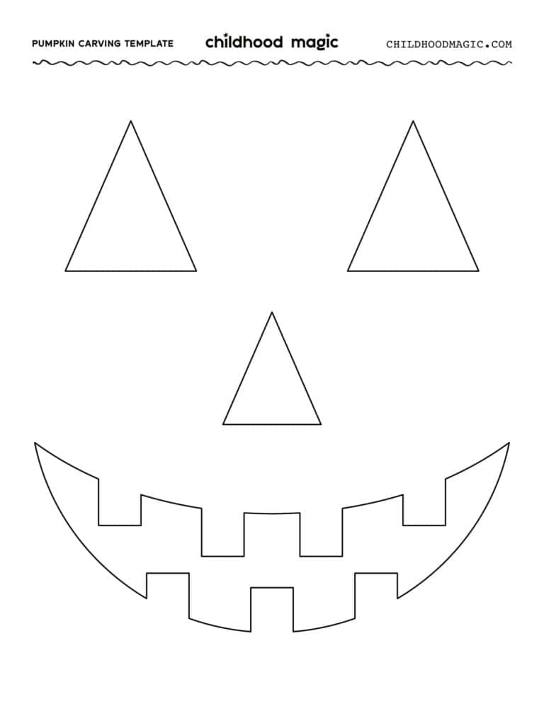 Free Printable Templates for Carving Pumpkins - Childhood Magic