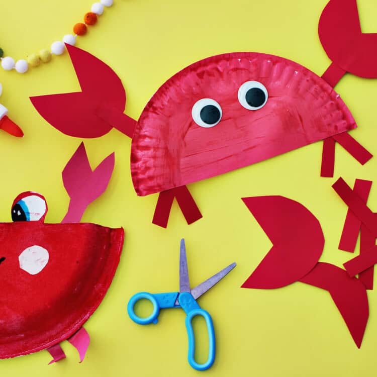 Paper Plate Crab Craft - Childhood Magic