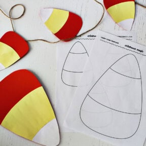 Candy Corn Template- Free Printable - Childhood Magic