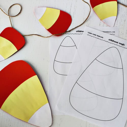 Candy Corn Template- Free Printable - Childhood Magic