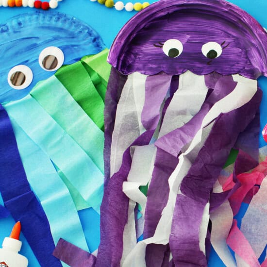 Jellyfish Paper Plate Craft - Childhood Magic