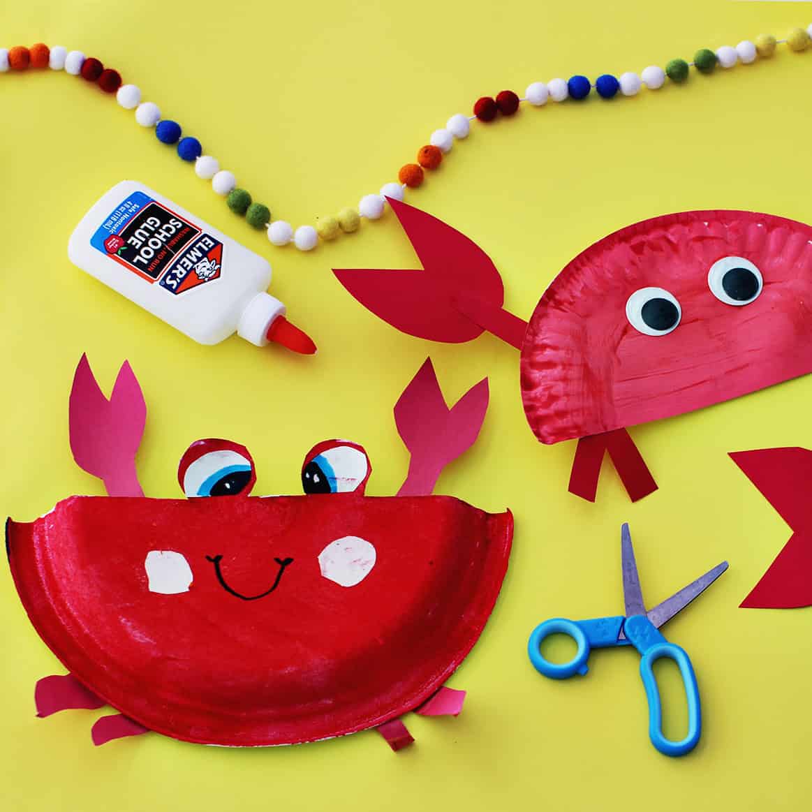 Paper Plate Crab Craft - Childhood Magic
