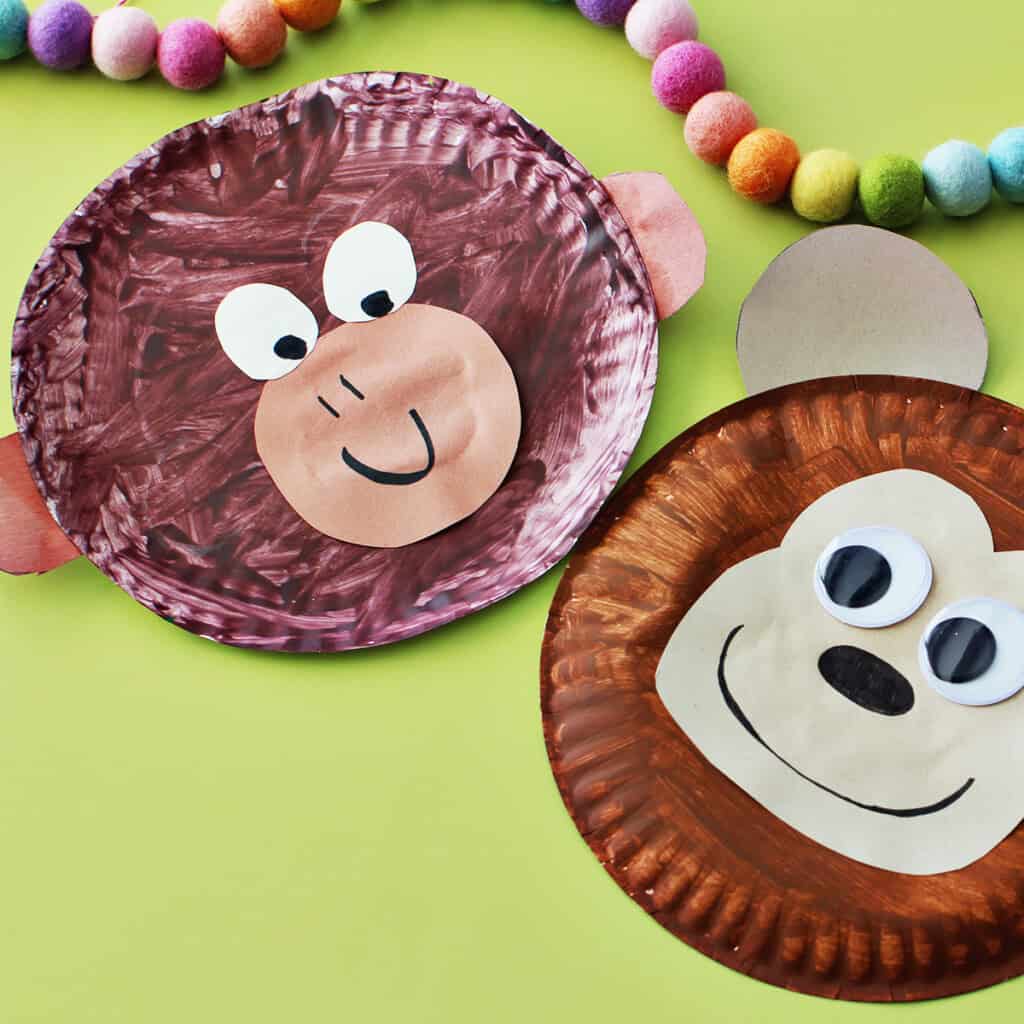 Paper Plate Monkey Craft - Childhood Magic