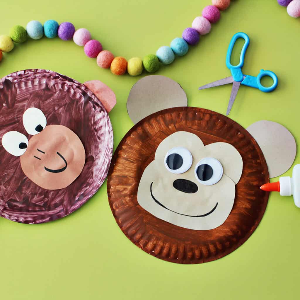 Paper Plate Monkey Craft - Childhood Magic