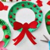 Paper Plate Christmas Wreath Kids Craft - Childhood Magic