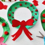 Paper Plate Christmas Wreath Kids Craft - Childhood Magic