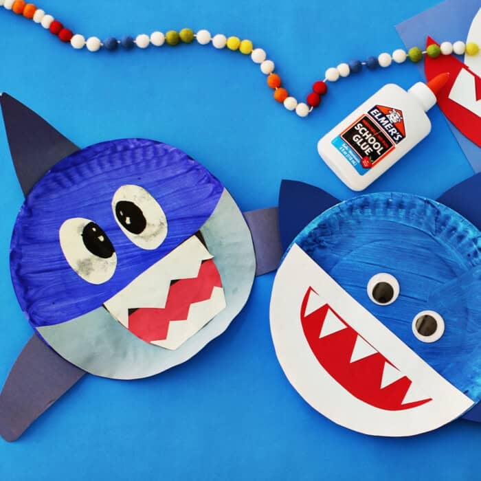 Paper Plate Shark Craft - Childhood Magic