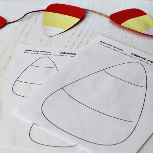Candy Corn Template- Free Printable - Childhood Magic