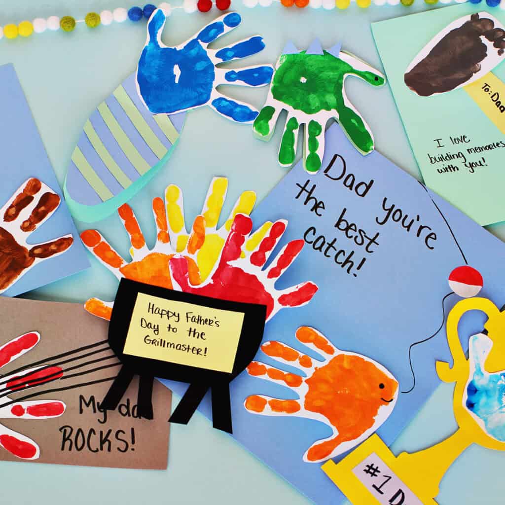 Father's Day Handprint Ideas - Childhood Magic