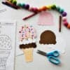 Ice Cream Template- Free Printable Outline - Childhood Magic