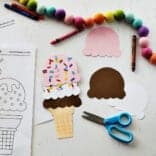 Ice Cream Template- Free Printable Outline - Childhood Magic