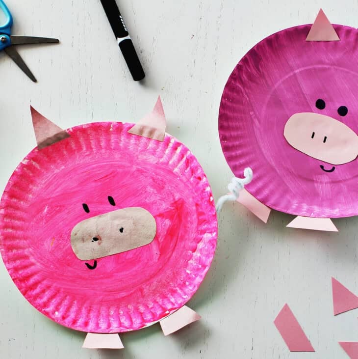 Paper Plate Pig Craft - Childhood Magic