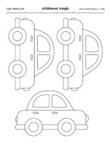 Car Template- Free Printable - Childhood Magic