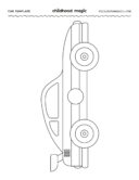 Car Template- Free Printable - Childhood Magic