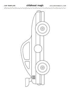Car Template- Free Printable - Childhood Magic