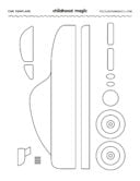 Car Template- Free Printable - Childhood Magic