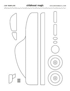 Car Template- Free Printable - Childhood Magic