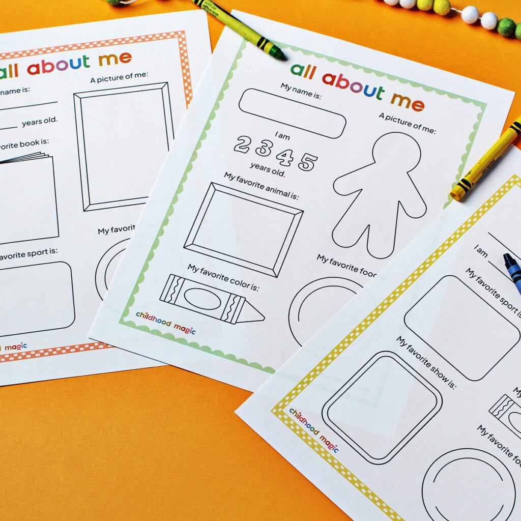 All About Me- Free Printable Worksheets for Pre-K to Elementary ...