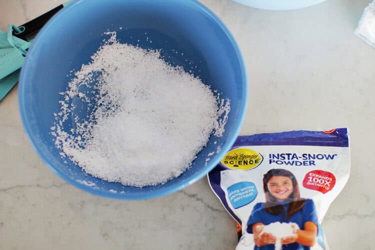 How to Make Snow Slime- Easy Fluffy Slime for Kids - Childhood Magic