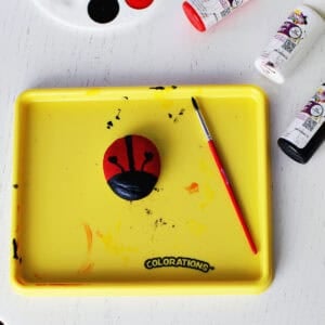 Easy Painted Rocks: Ladybug, Butterfly, Bee and Flower - Childhood Magic