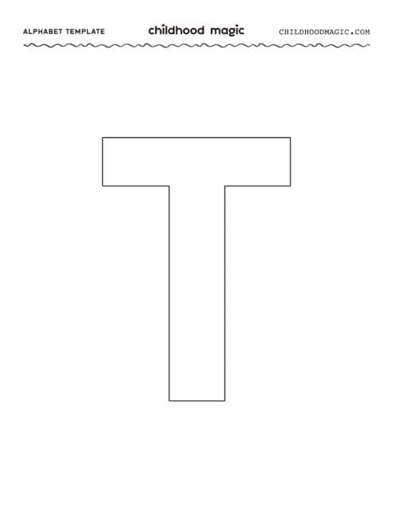 T is for Tiger Craft with a Free Printable Template - Childhood Magic