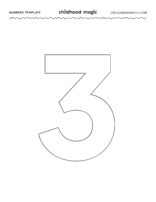 Printable Numbers 0-9: Free Number Outlines for Kids - Childhood Magic