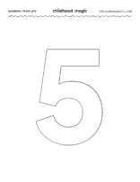 Printable Numbers 0-9: Free Number Outlines for Kids - Childhood Magic