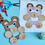 B is for Bear Craft with Free Printable Template - Childhood Magic