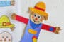 Scarecrow Template for Kids Crafts- Free Printable - Childhood Magic