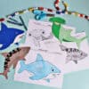 Shark Template- Free Printable for Kids - Childhood Magic