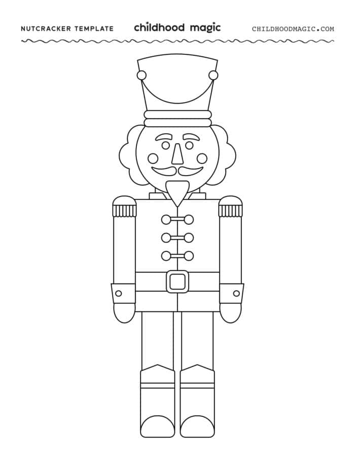 Nutcracker Coloring Page - Free Printable Template - Childhood Magic