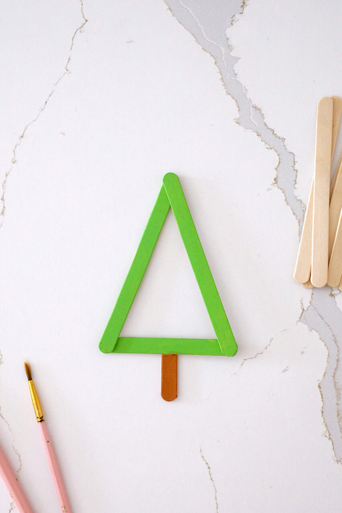 Christmas Popsicle Stick Ornaments - Childhood Magic