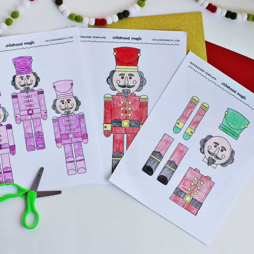 Nutcracker Coloring Page - Free Printable Template - Childhood Magic
