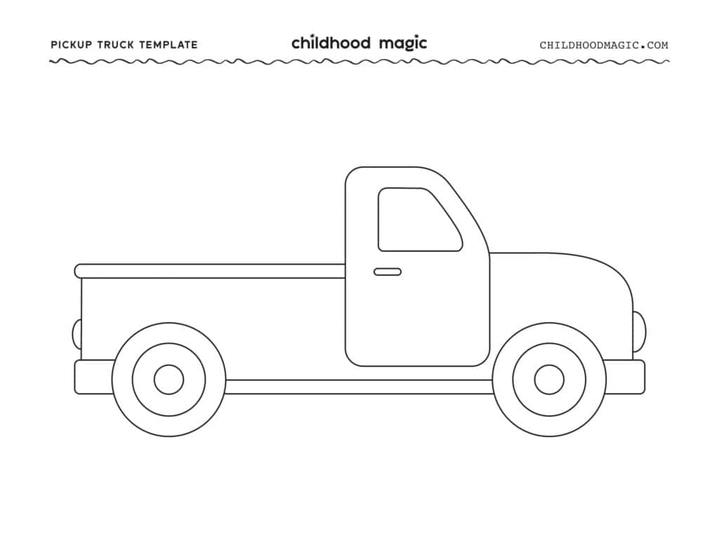 Christmas Truck Handprint Craft (and Free Printable!) - Childhood Magic