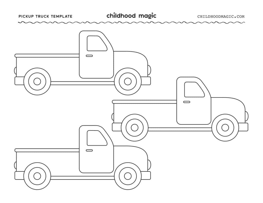 Christmas Truck Handprint Craft (and Free Printable!) - Childhood Magic