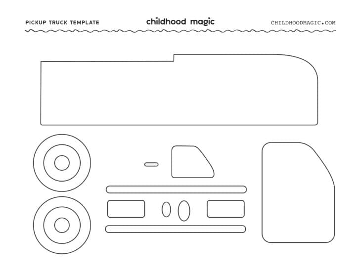Christmas Truck Handprint Craft (and Free Printable!) - Childhood Magic
