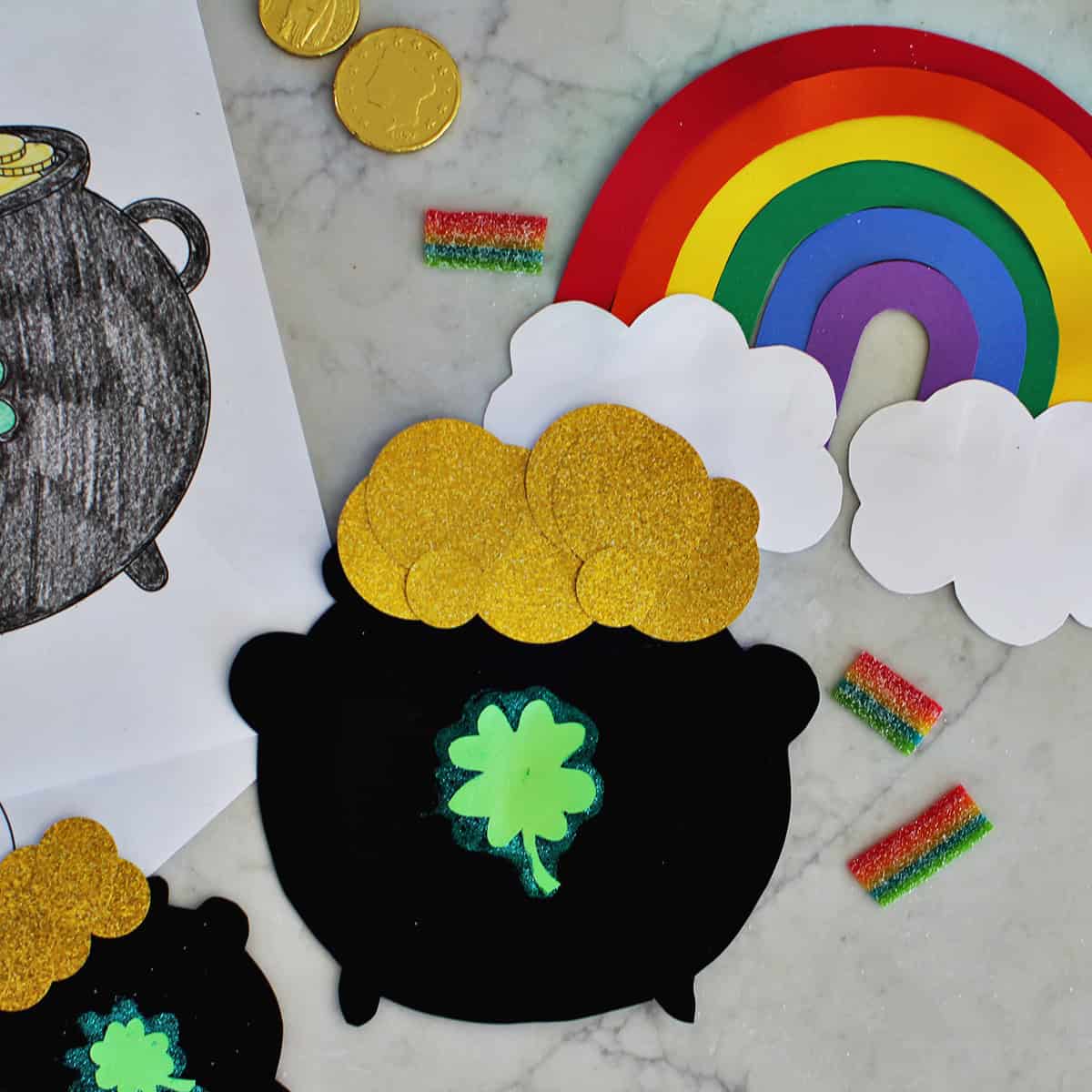 Pot of Gold Template- Free Printable - Childhood Magic
