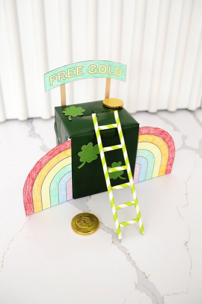 Easy Leprechaun Trap (with Free Printable!) - Childhood Magic
