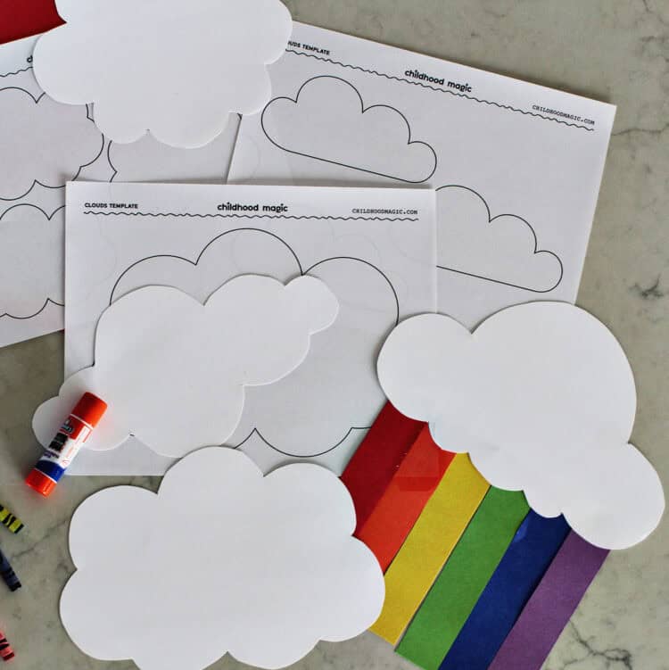 Printable Clouds- Free Templates - Childhood Magic
