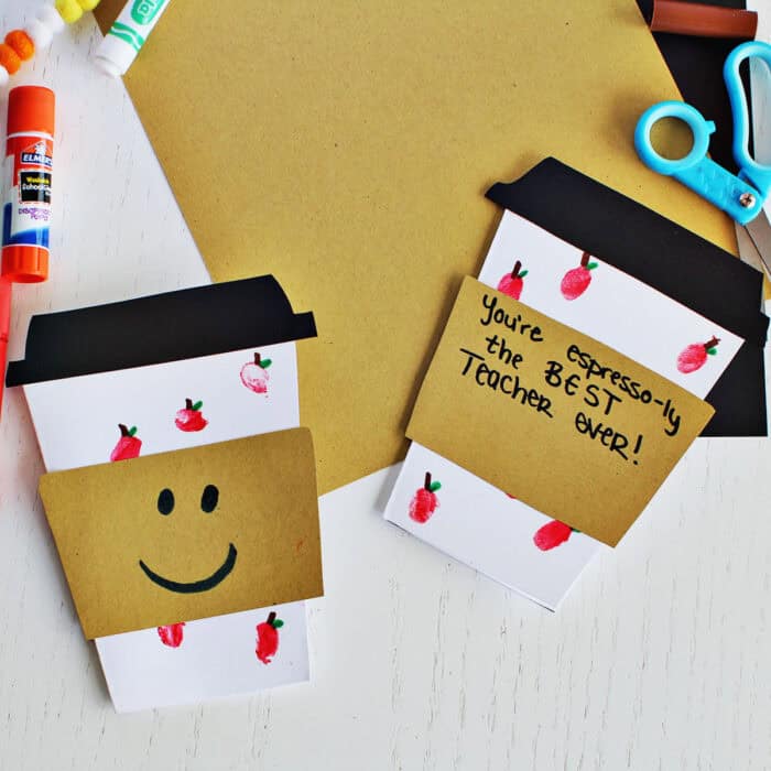 Teacher Appreciation Card- Free Printable Coffee Template - Childhood Magic