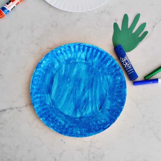 Paper Plate Earth- an Easy Earth Day Craft - Childhood Magic